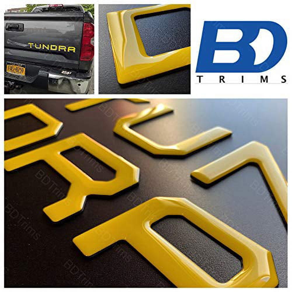 BDTrims | Domed Tailgate Letters Inserts fits 2014-2019 Tundra Models ...