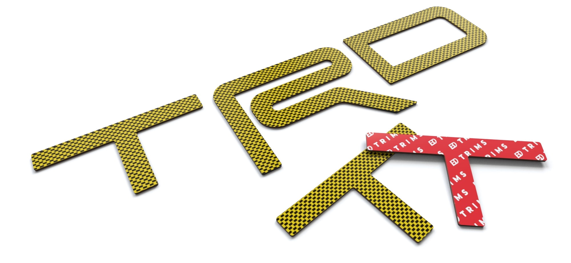 BDTrims Raised Plastic Letters Compatible with TRD Skid Plate 2016-2020 ...