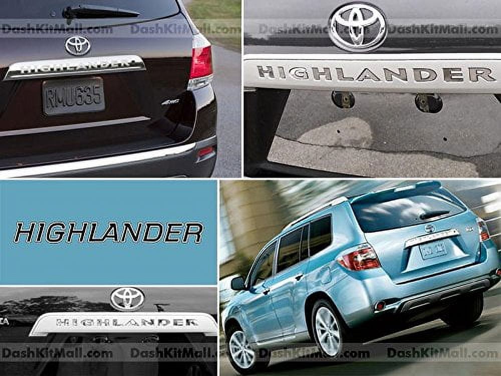 BDTrims | Rear Door Plastic Letters Inserts fits Highlander Models ...