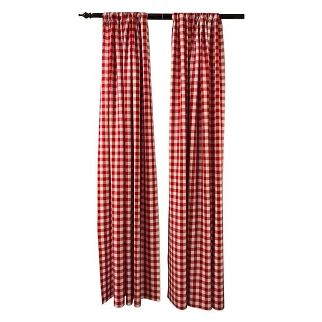 BDcheck58x96-2Pk-RedK98 Polyester Gingham Checkered Backdrop - White ...
