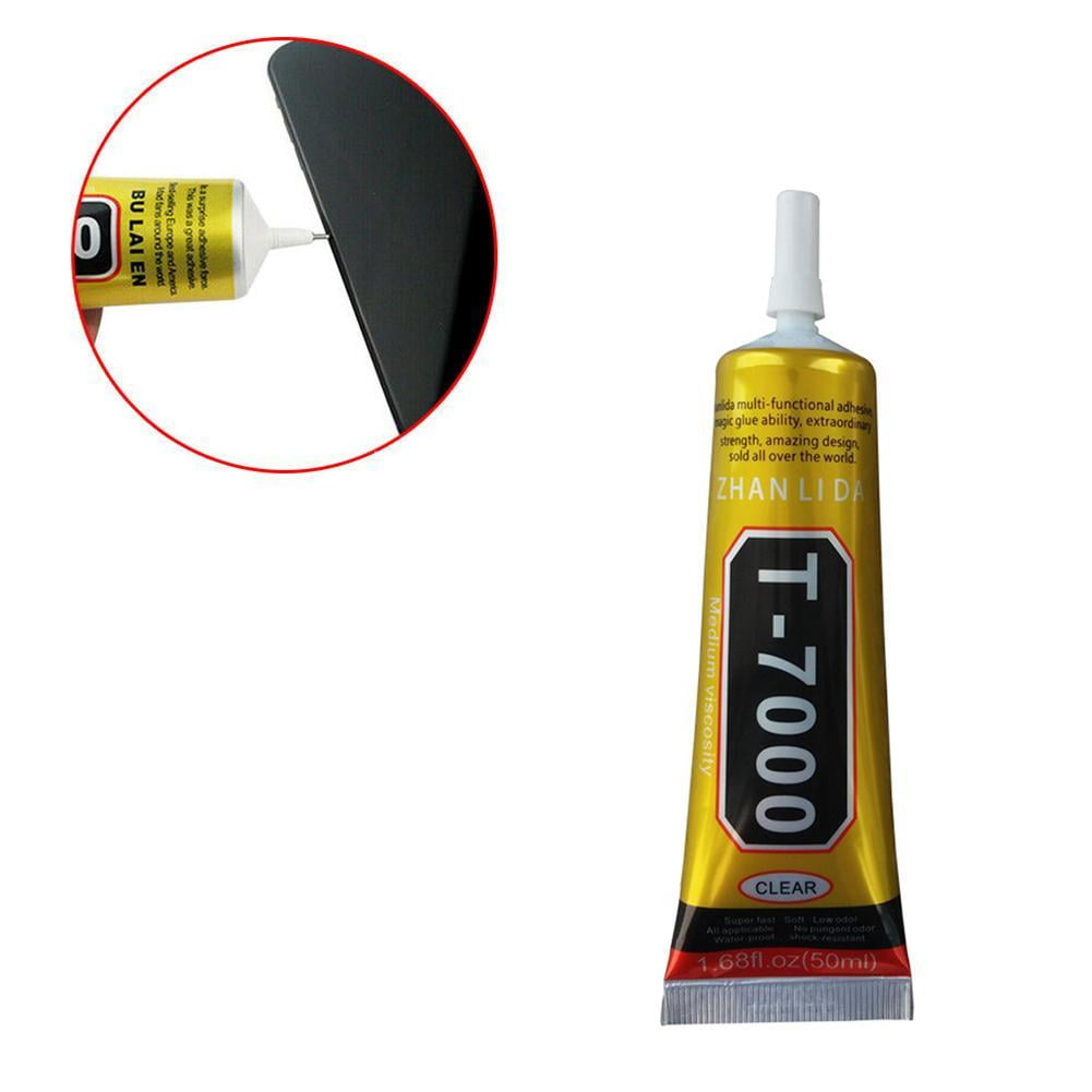 BE 0.5oz / 1.7oz T7000 Mobile Phone Repair Adhesive Black Clear Liquid ...