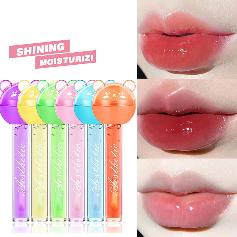 BE 2 in 1 Cute LoIliPop Lip Balm Lip Gloss Moisturizer Magice Candy ...