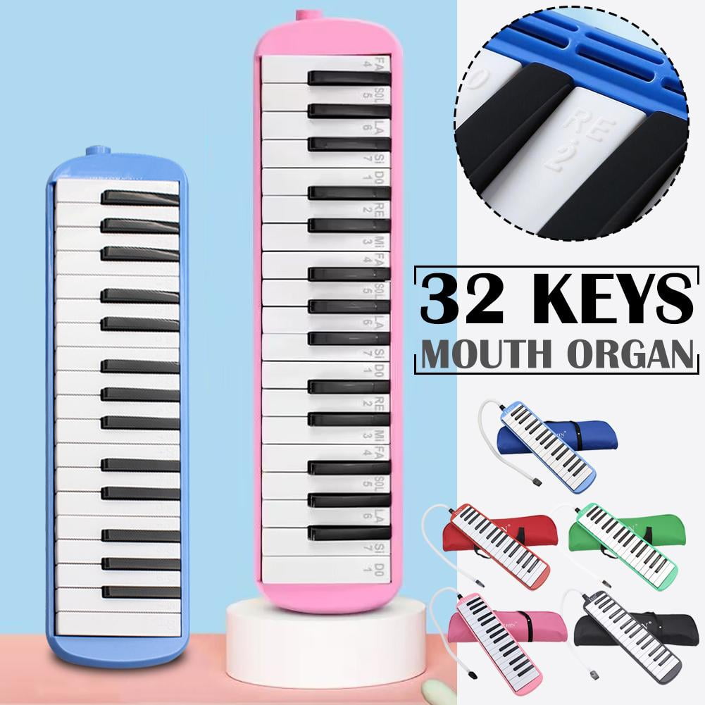 BE 32-key Harmonica Instrument Black and White Key Organ with Case ...