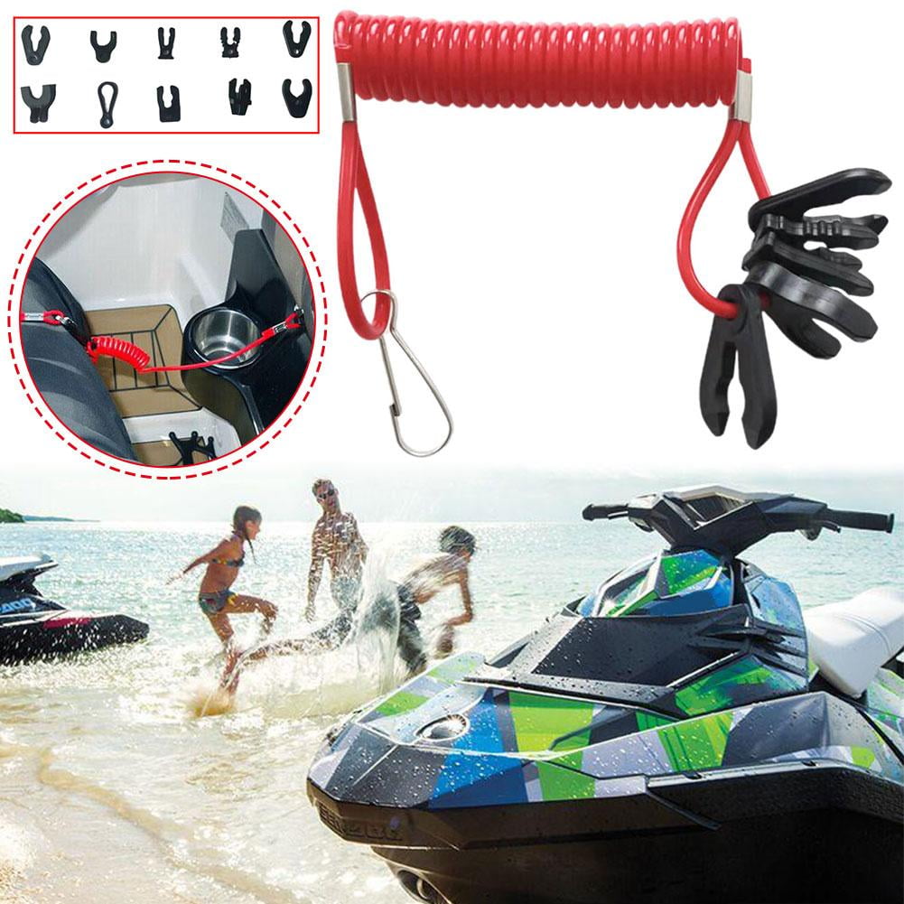 BE A Boat Kill Engine Stop Switch Safety Lanyard Clip For Yamah a ...