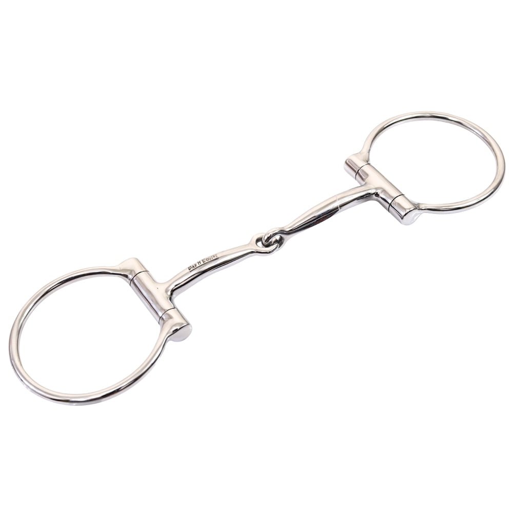 Bar H Equine Smooth Mouth Broken D Ring Bit Stainless Steel - Walmart.com