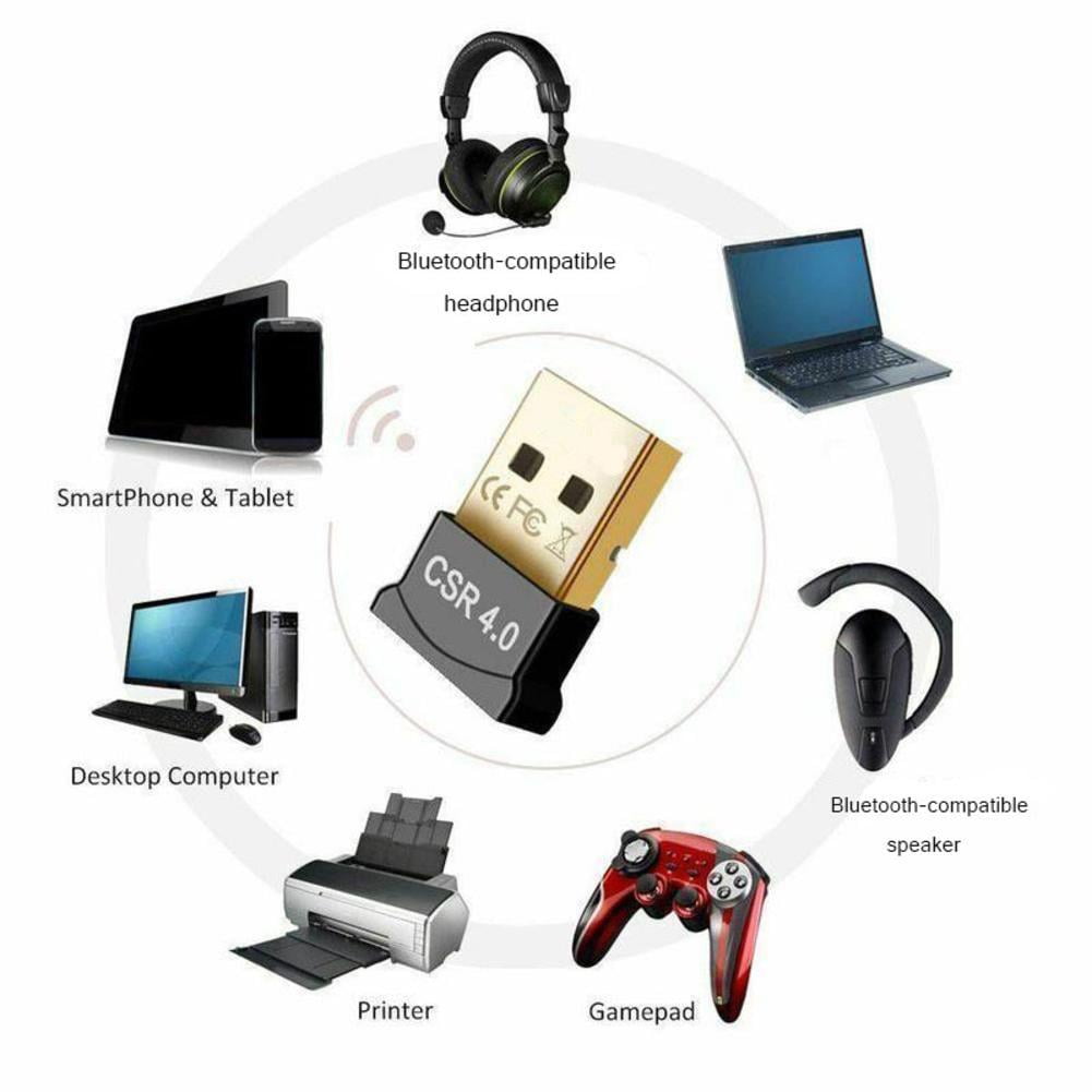 BE Gold USB Bluetooth 4.0 Adapter Wireless Receiver For Windows /7/8/10 ...