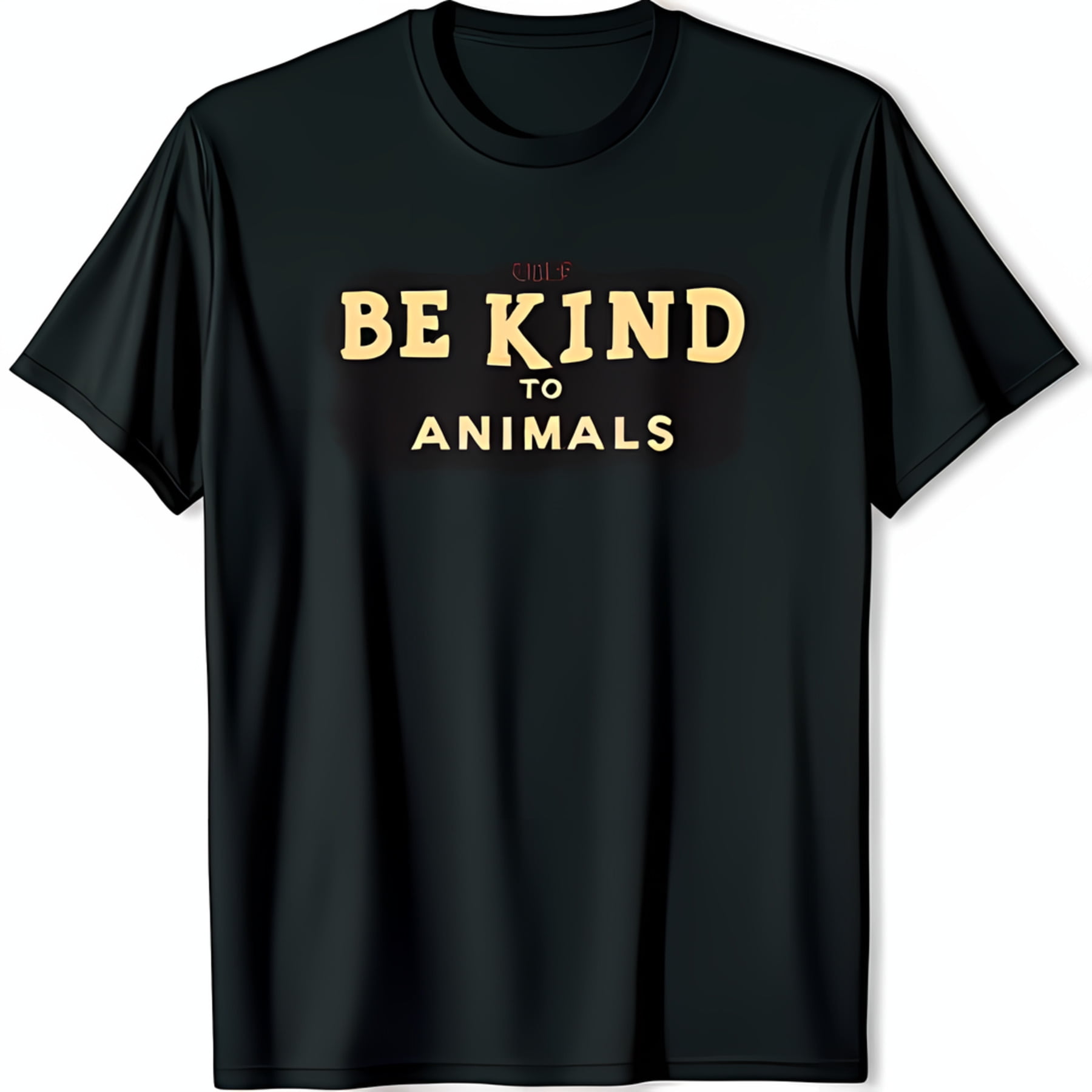 BE KIND TO Black T-Shirt with Graphic Print Tee - Walmart.com