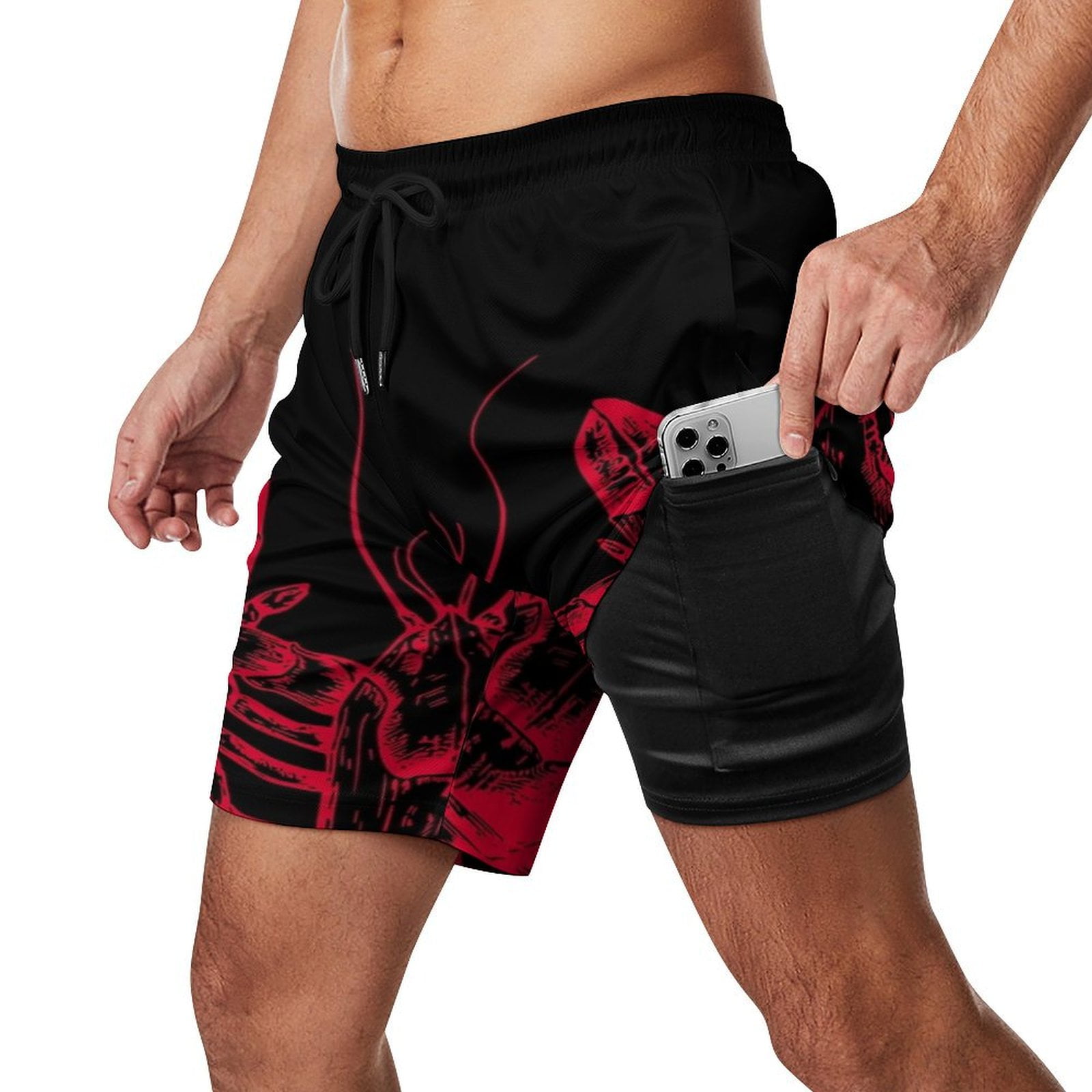 BE MY LOBSTER Quick Dry Swimming Shorts For Men Swimwear Swimsuit Swim ...