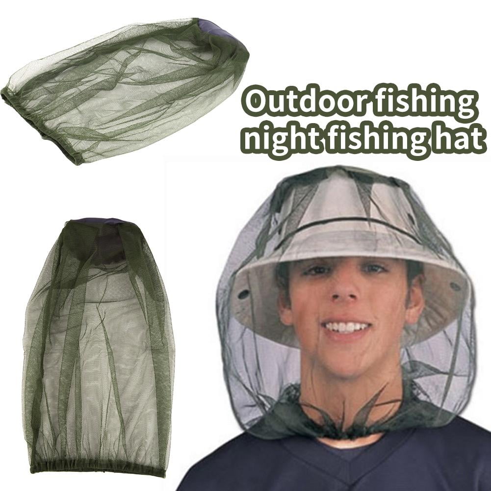 BE Outdoor Mosquito Fly Insect Head Net Hat Bee Bug Face Mesh Mask ...
