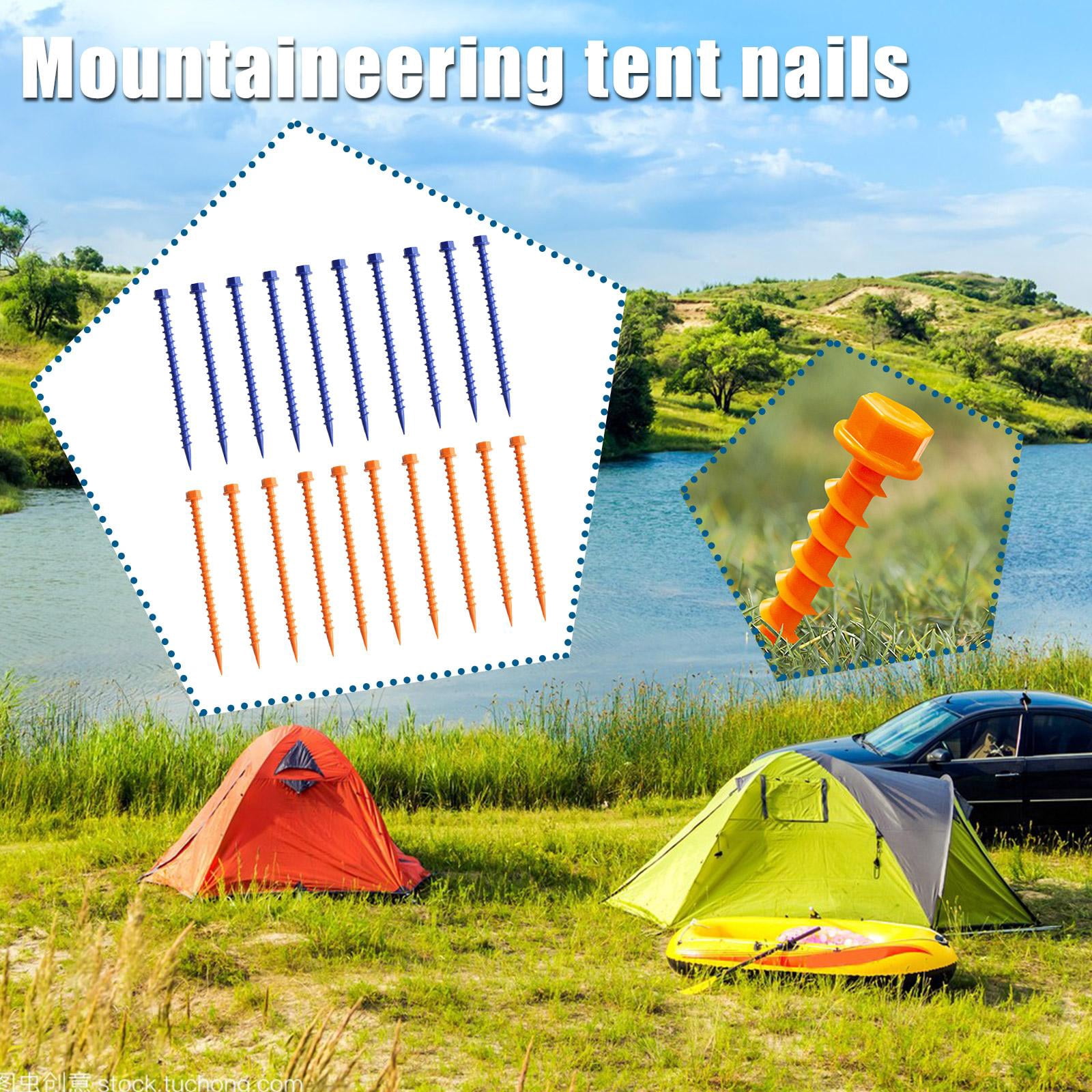 BE Plastic Beach Tent Nail Tent Ground Pile Outdoor Mountaineering LOT ...
