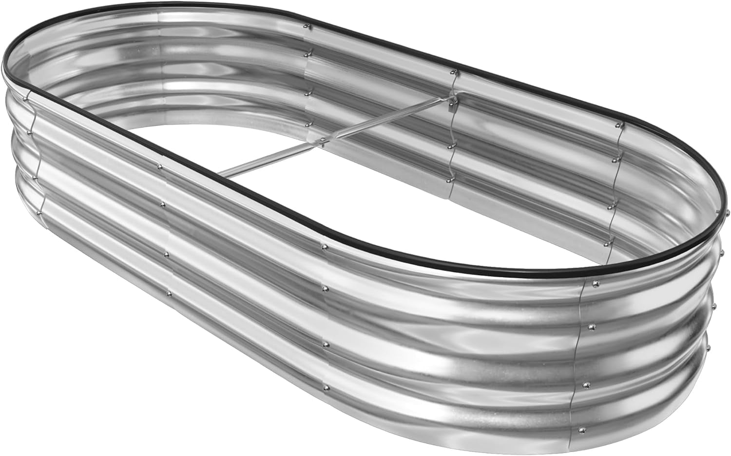 BE Raised Garden Bed Kit, 2 Pack Galvanized Raised Planter 4x2x1ft Box ...