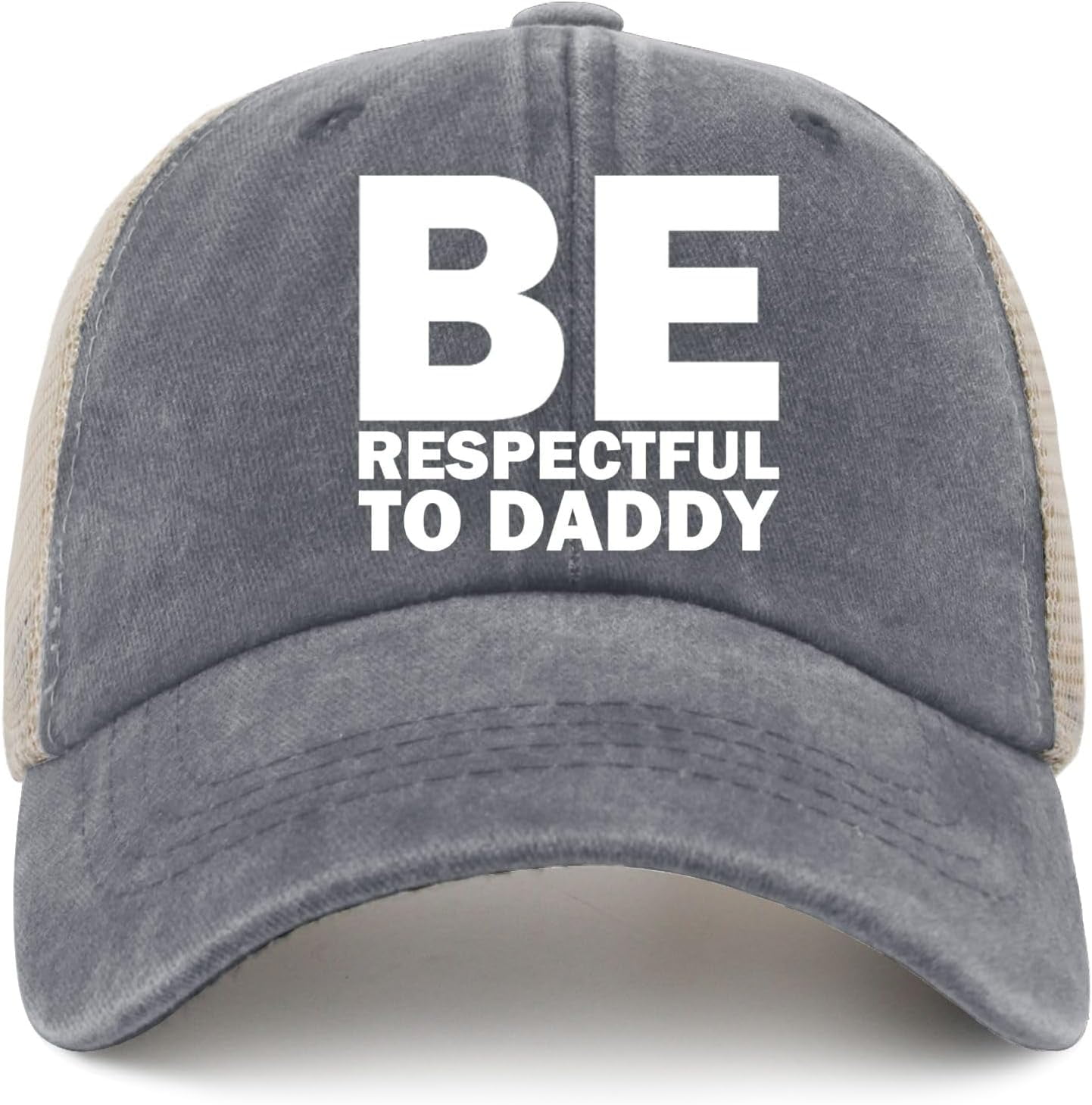 BE Respectful to Daddy Hat Trucker Hat Men Vintage Mesh Baseball Cap ...