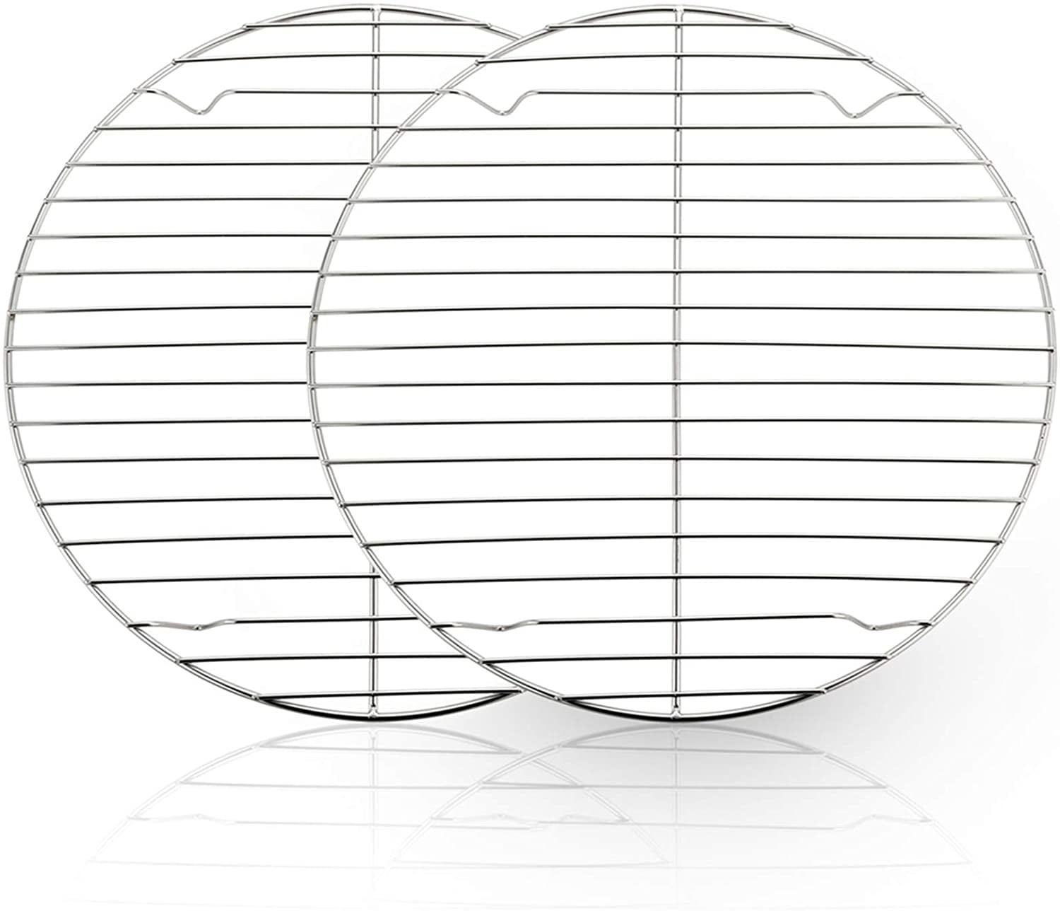 BE Round Cooling Rack Set of 2, 9 Inch Round Rack Baking Steaming ...