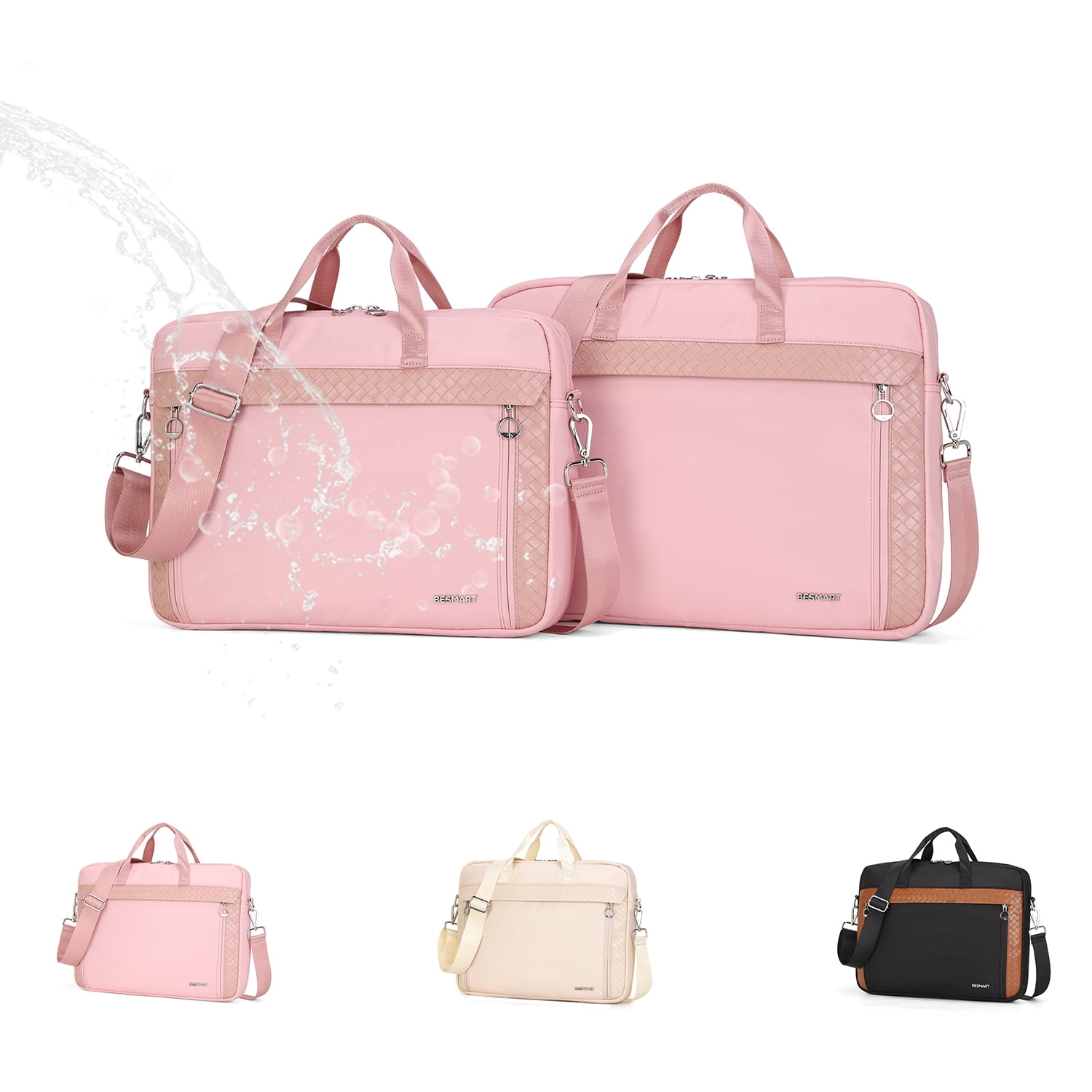 BE SMART 17.3 Inch Laptop Case for Women, Large Computer Bag Carrying ...