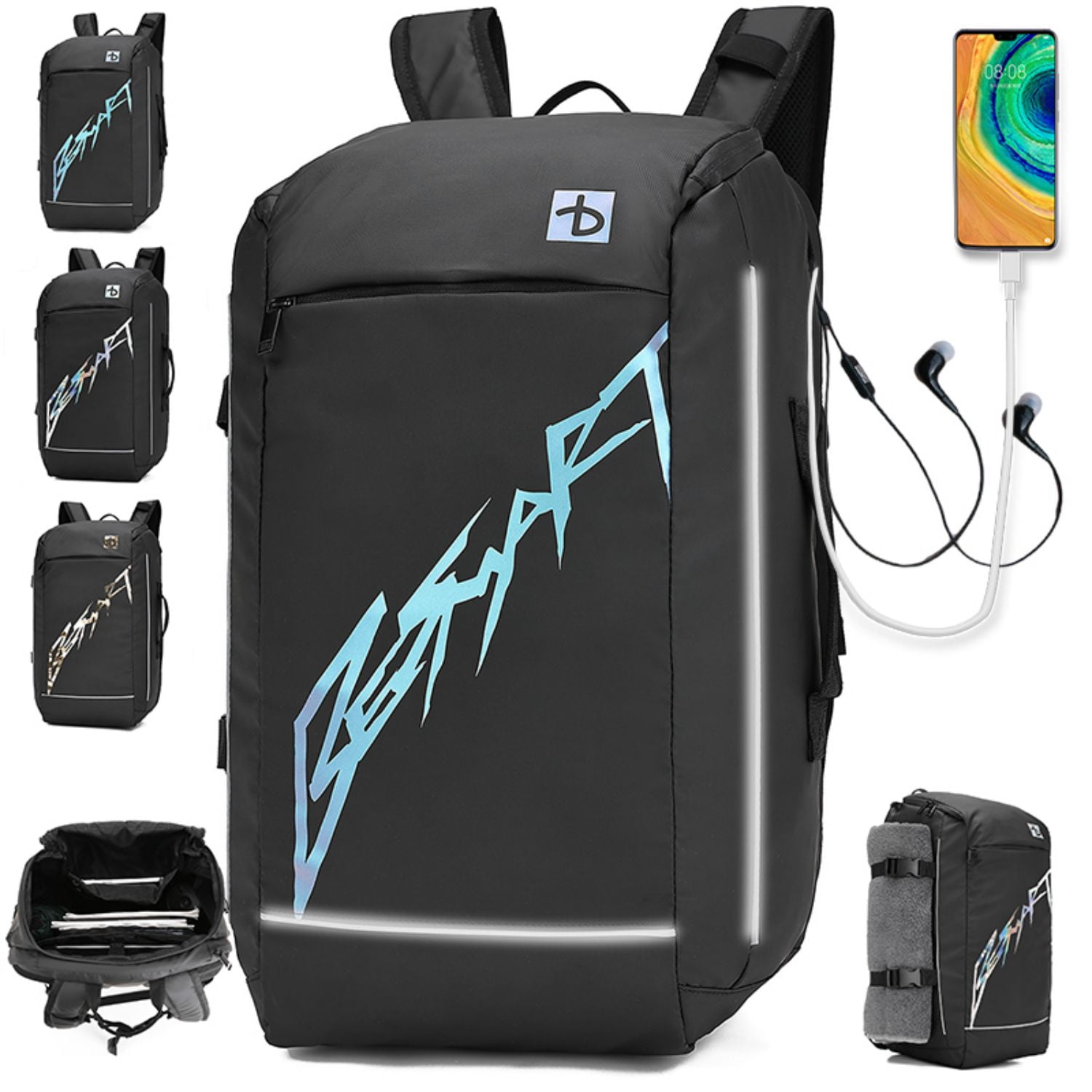 BE SMART Laptop Backpack for Women and Men, 15.6 Inch Computer Daypack ...