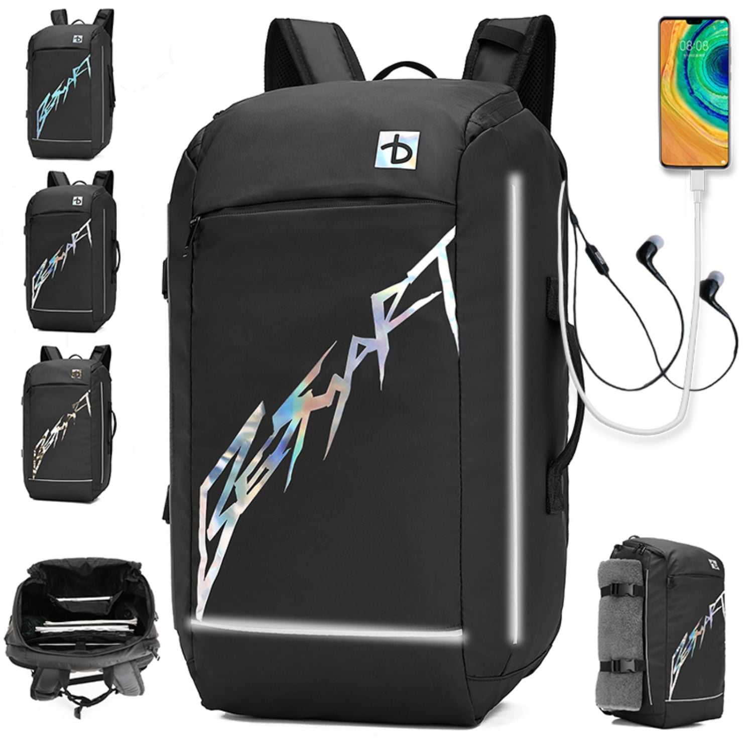 BE SMART Laptop Backpack for Women and Men, 15.6 Inch Computer Daypack ...