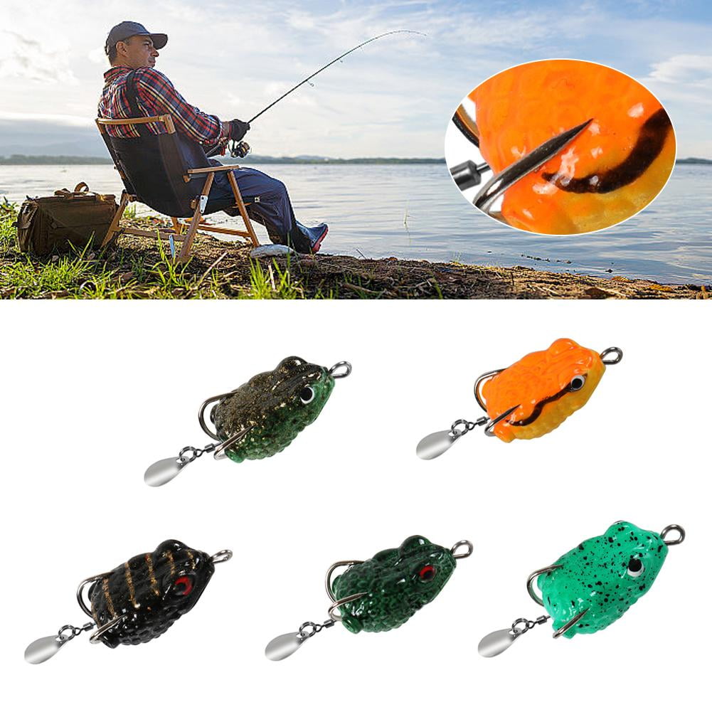 BE Soft Topwater Light Green Life-Like Frog Fishing Lure Bait Tackle ...