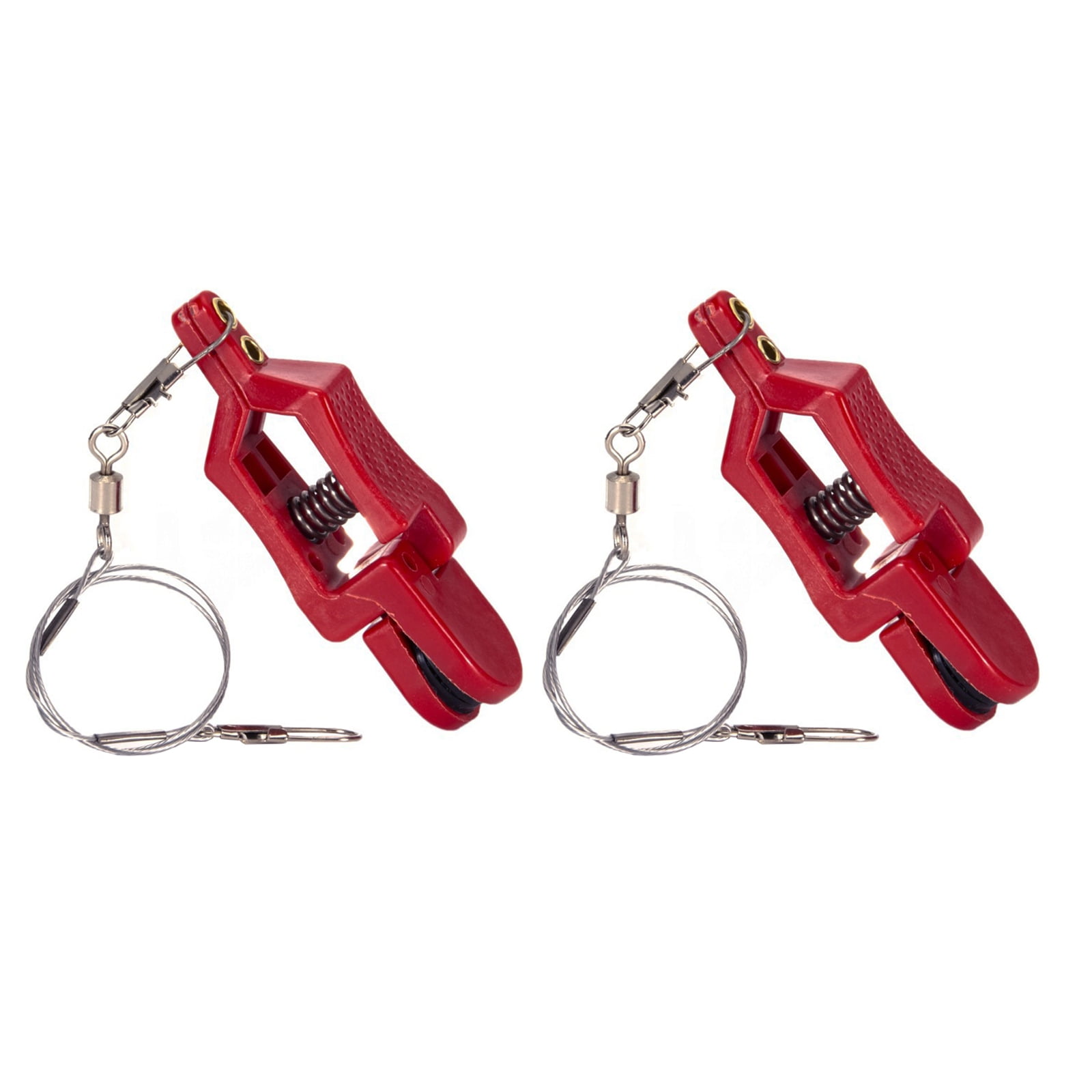 BE-TOOL 1/2/4PCS Fishing Weights Clip with Steel Wire Stainless Steel ...