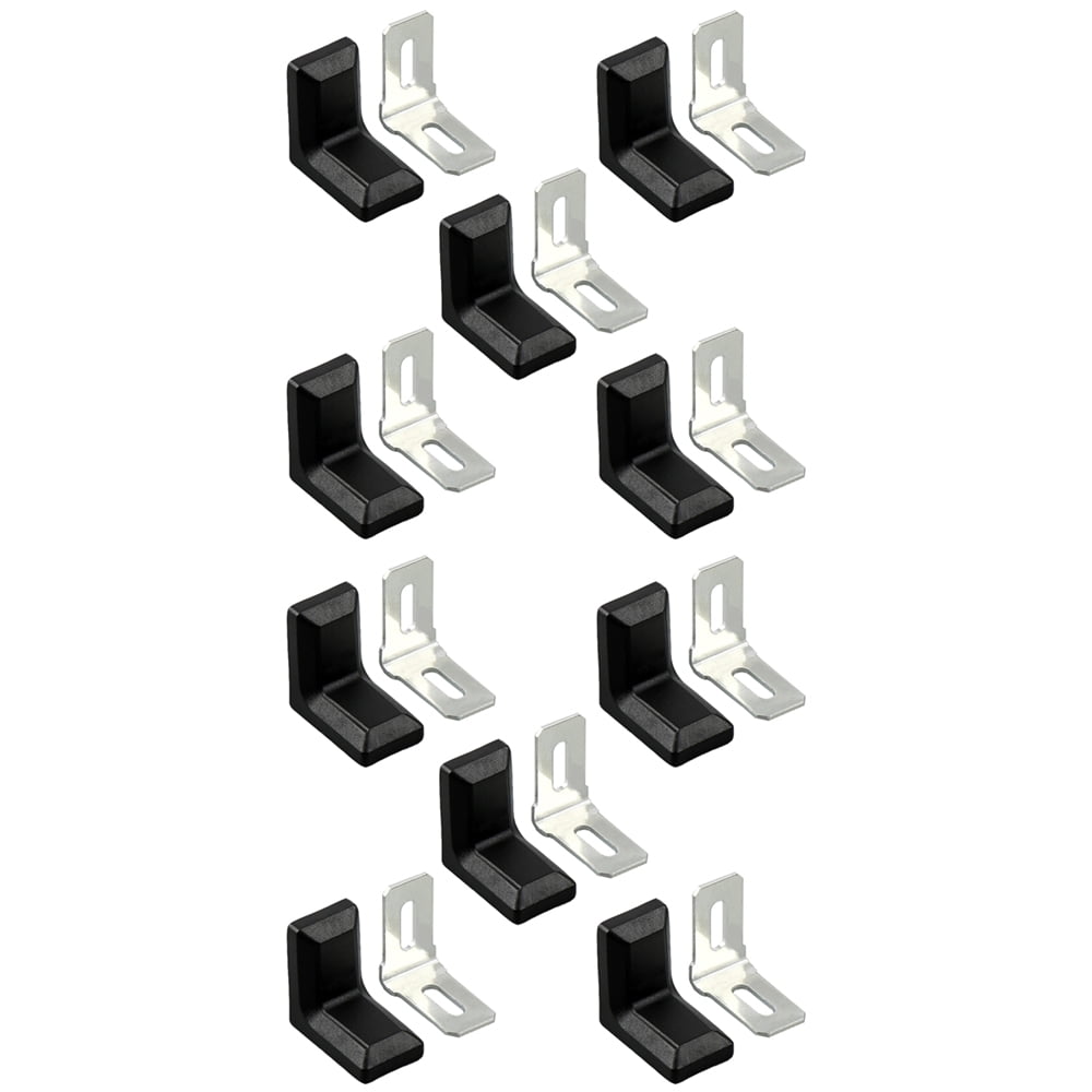 BE-TOOL 10PCS L-Shaped Right Angle Metal Bracket Plate Shelf Connector ...