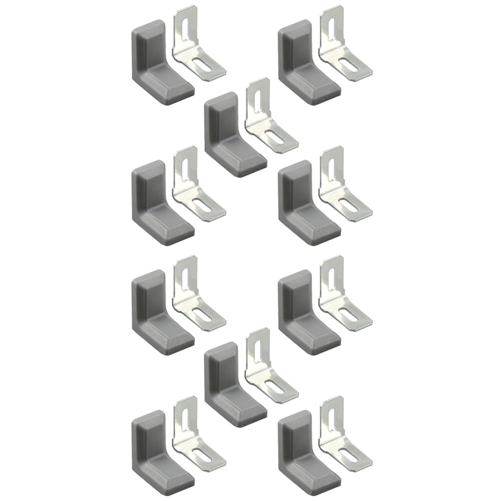 BE-TOOL 10PCS L-Shaped Right Angle Metal Bracket Plate Shelf Connector ...