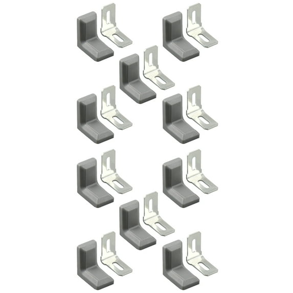 BE-TOOL 10PCS L-Shaped Right Angle Metal Bracket Plate Shelf Connector ...