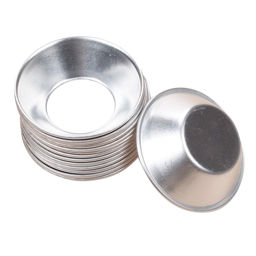 BE-TOOL 10Pcs Aluminum Egg Tart Tins Molds for Sweet Savory Mini Pies ...