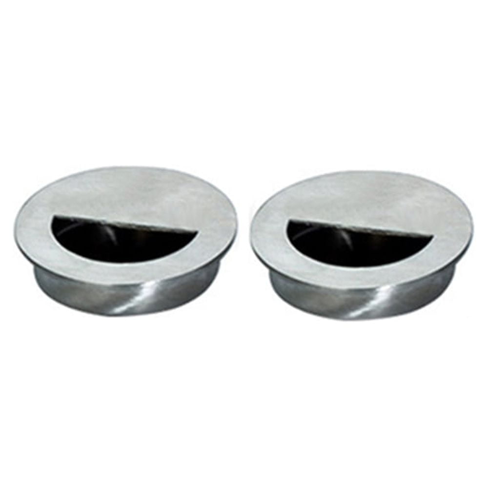 BE-TOOL 2/10Pcs Round Recessed Door Handle Stainless Steel Door Handles ...