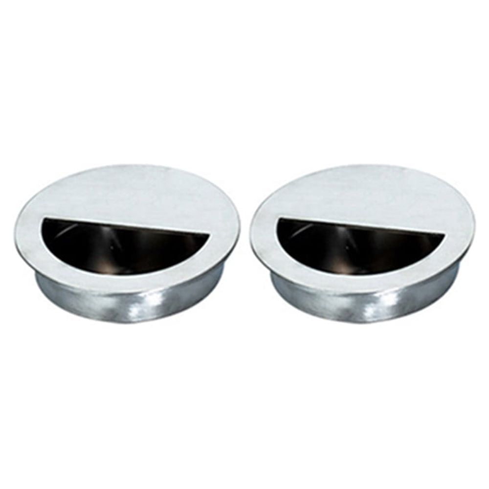BE-TOOL 2/10Pcs Round Recessed Door Handle Stainless Steel Door Handles ...