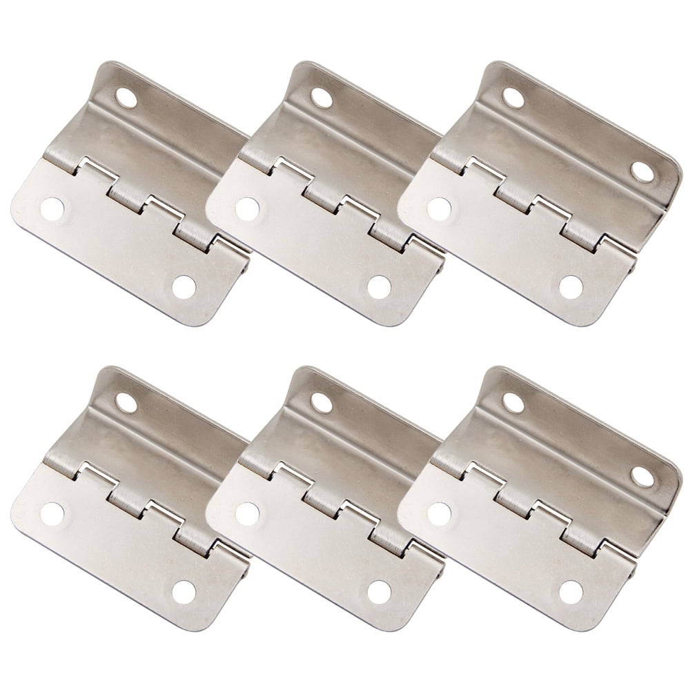 BE-TOOL 2/4/6PCS Small Cabinet Three-Fold Hinges, Decorative Box Hinges ...