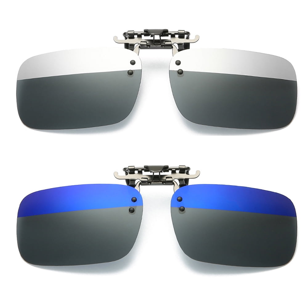 BE-TOOL 2 Pack Polarized Sunglasses Clip Glasses Clip Polarized Lens ...