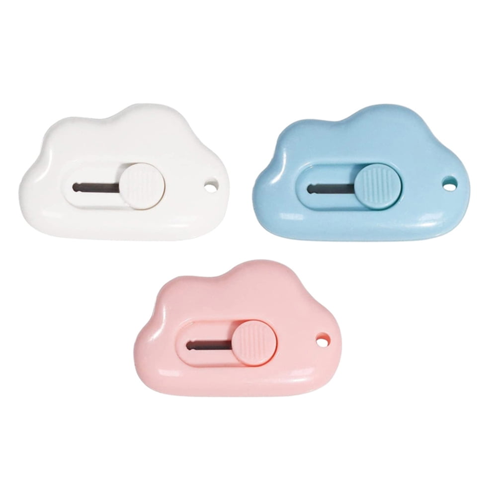 BE-TOOL 3Pcs Mini Box Cutter Pocket Portable Opener Retractable Utility ...