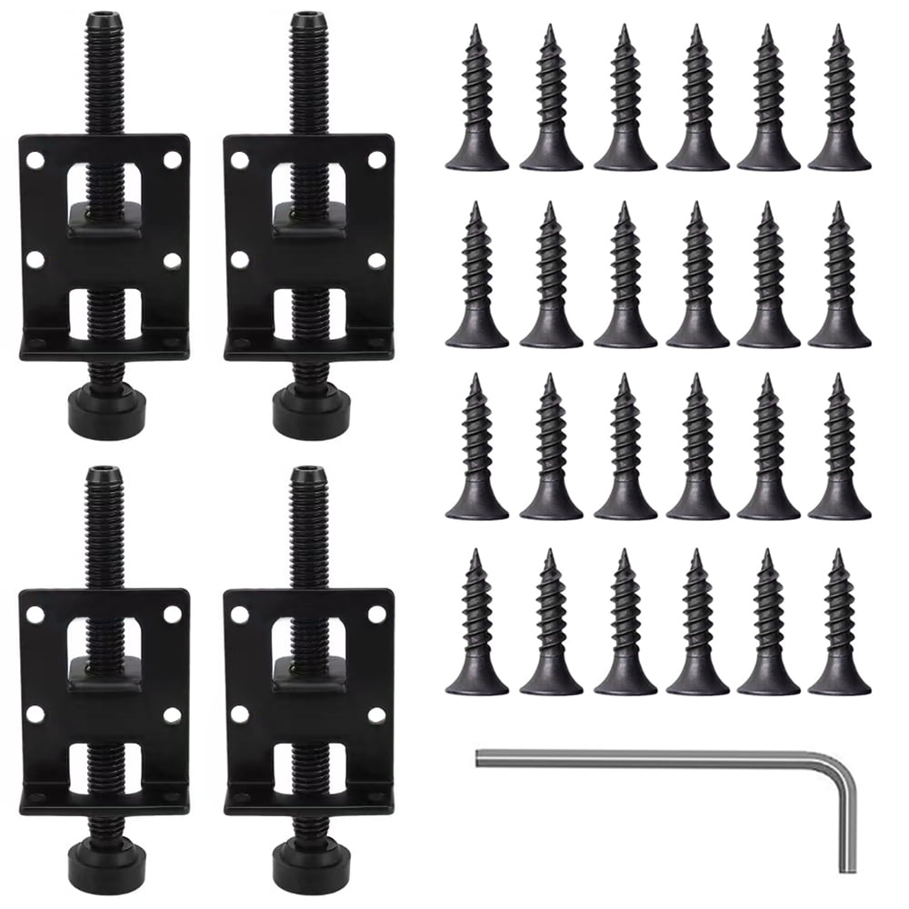 BE-TOOL 4PCS Furniture Adjustable Leveling Feet, Steel Leveling Feet ...