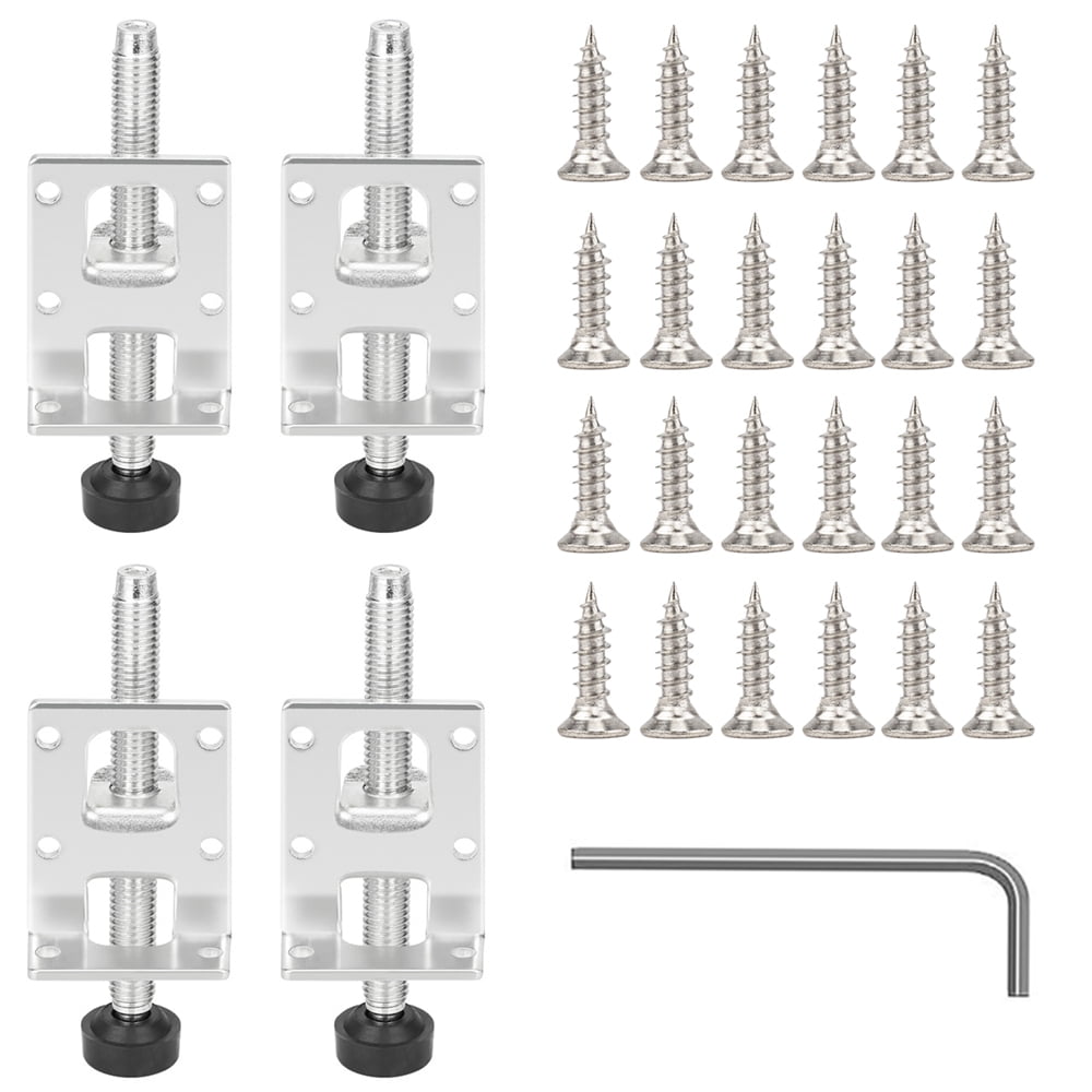 BE-TOOL 4PCS Furniture Adjustable Leveling Feet, Steel Leveling Feet ...