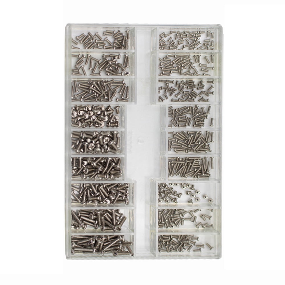 BE-TOOL 500Pcs Phillips Screw Kit, Steel Tiny Screws Micro ...