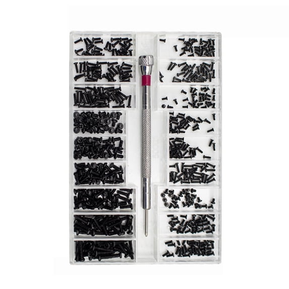 BE-TOOL 500Pcs Phillips Screw Kit, Steel Tiny Screws Micro ...