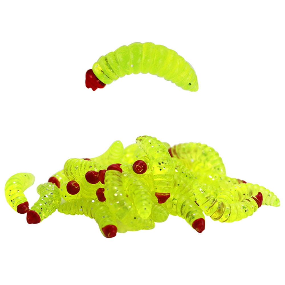 BE-TOOL 50PCS Soft Plastic Earthworm Lures Worm Fishing Bait for ...
