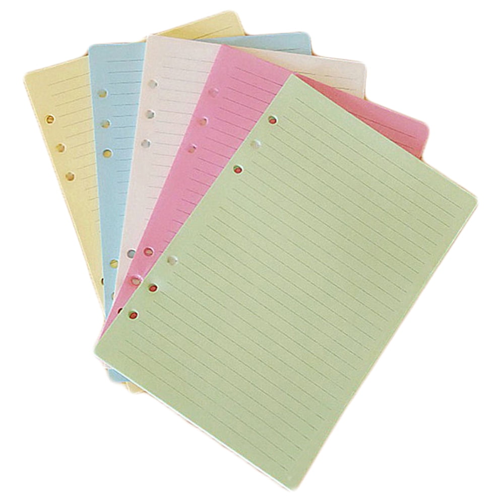 BE-TOOL 50Pcs A6 Refill Paper Sheets with 6 Hole Loose Leaf Design ...