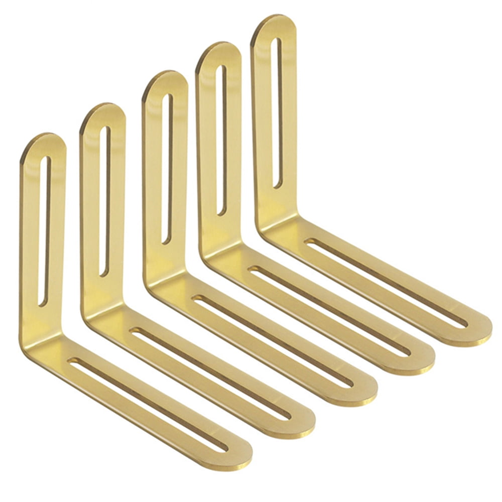 BE-TOOL 5PCS L-Shaped Right Angle Metal Bracket Plate Stainless Steels ...