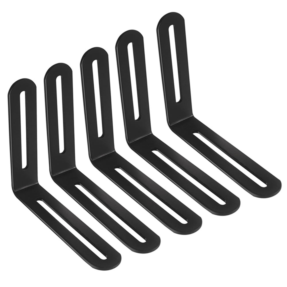 BE-TOOL 5PCS L-Shaped Right Angle Metal Bracket Plate Stainless Steels ...
