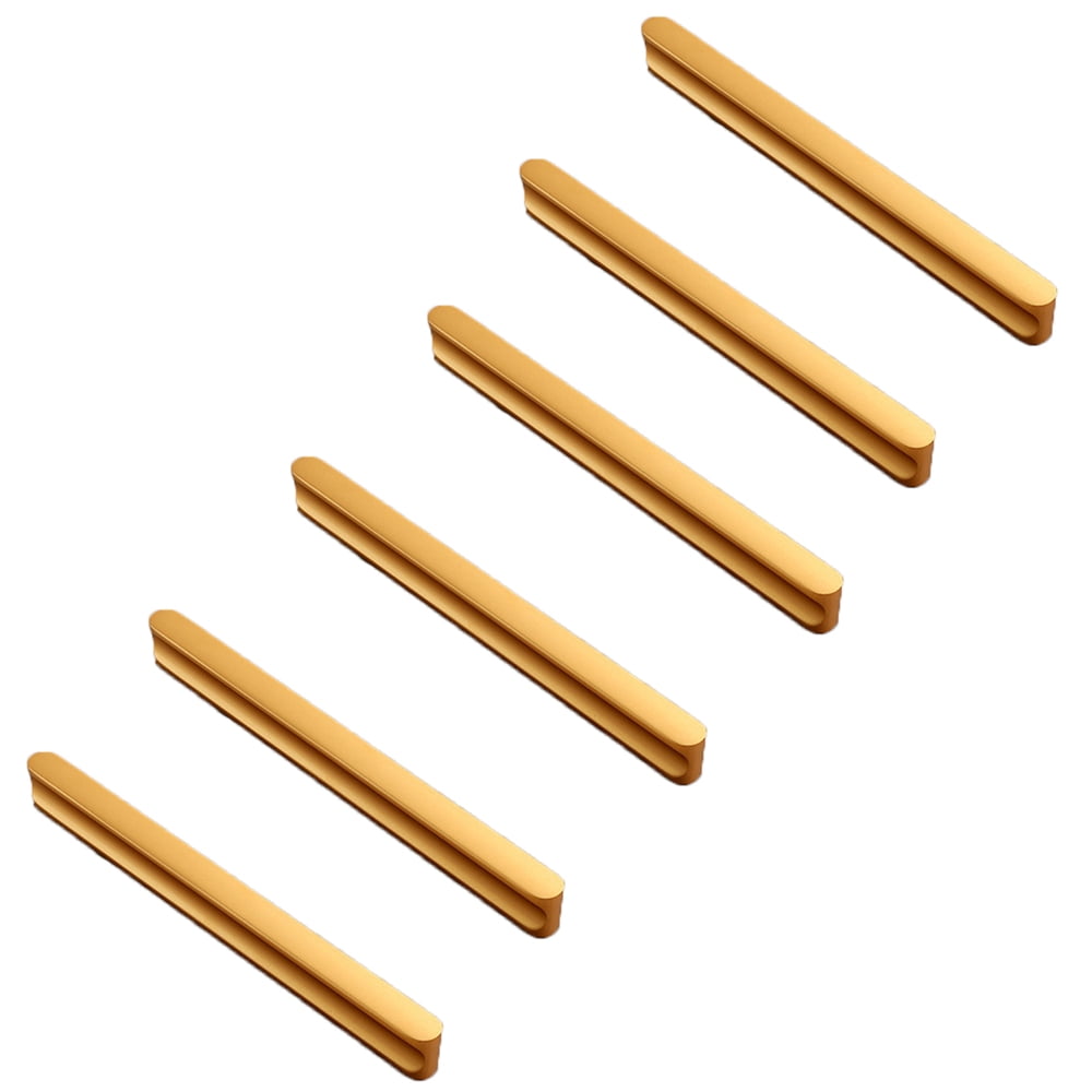 BE-TOOL 6 Pack Alumium Solid Cabinet Handles Kitchen Drawer Pulls ...