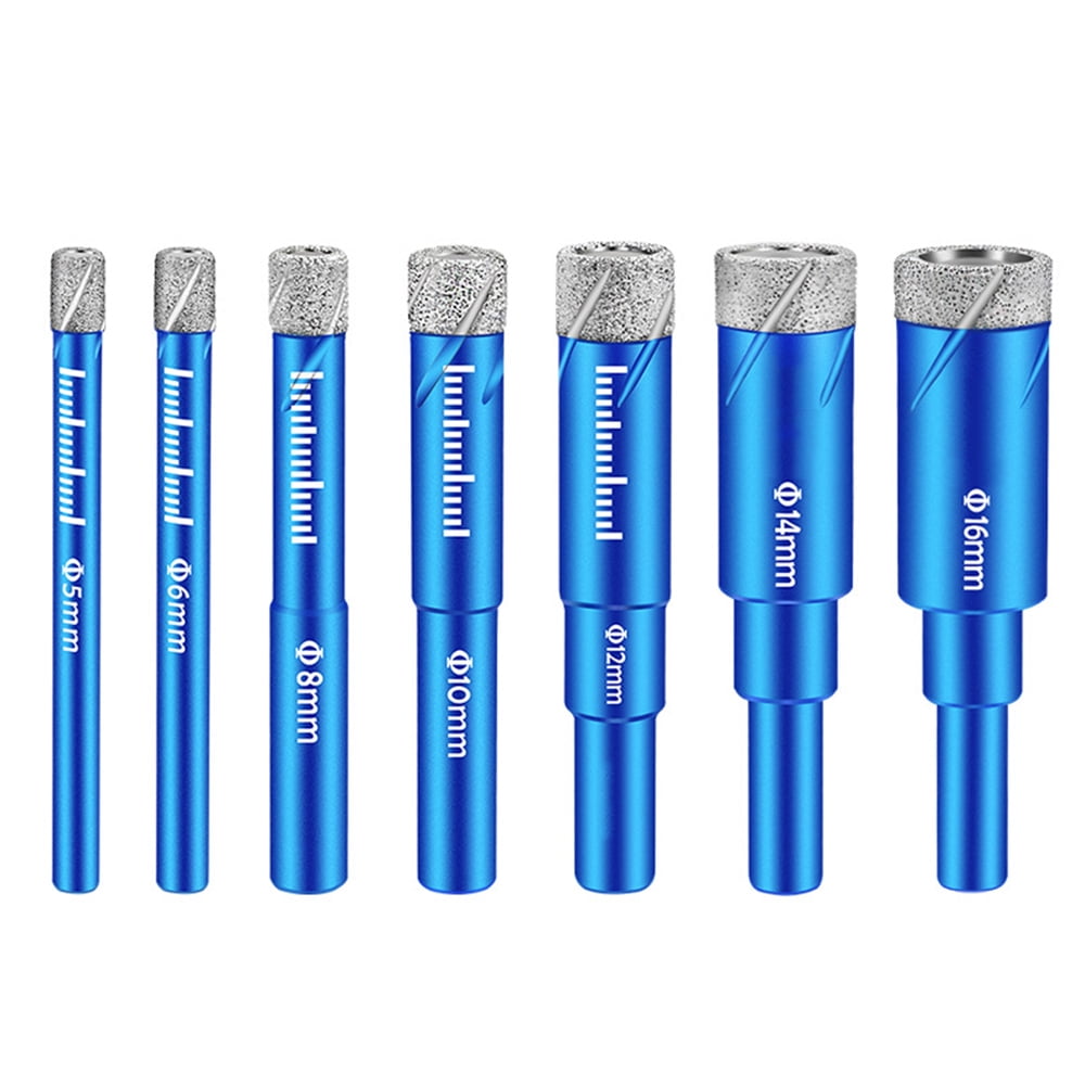 BE-TOOL 7PCS Diamond Tile Drill Bits for Ceramic Granite Marble Glass ...