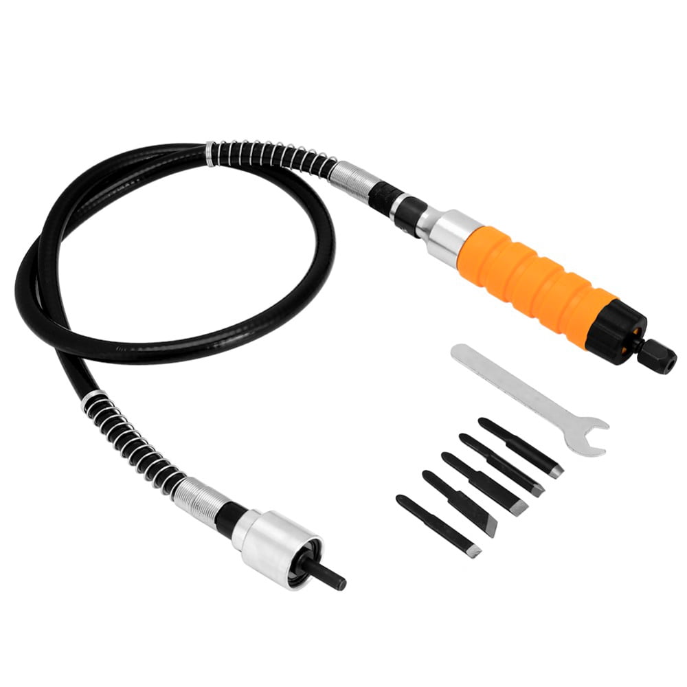 BE-TOOL 8 in 1 Woodworking Carving Chisel Wrench Flexible Shaft Carving ...