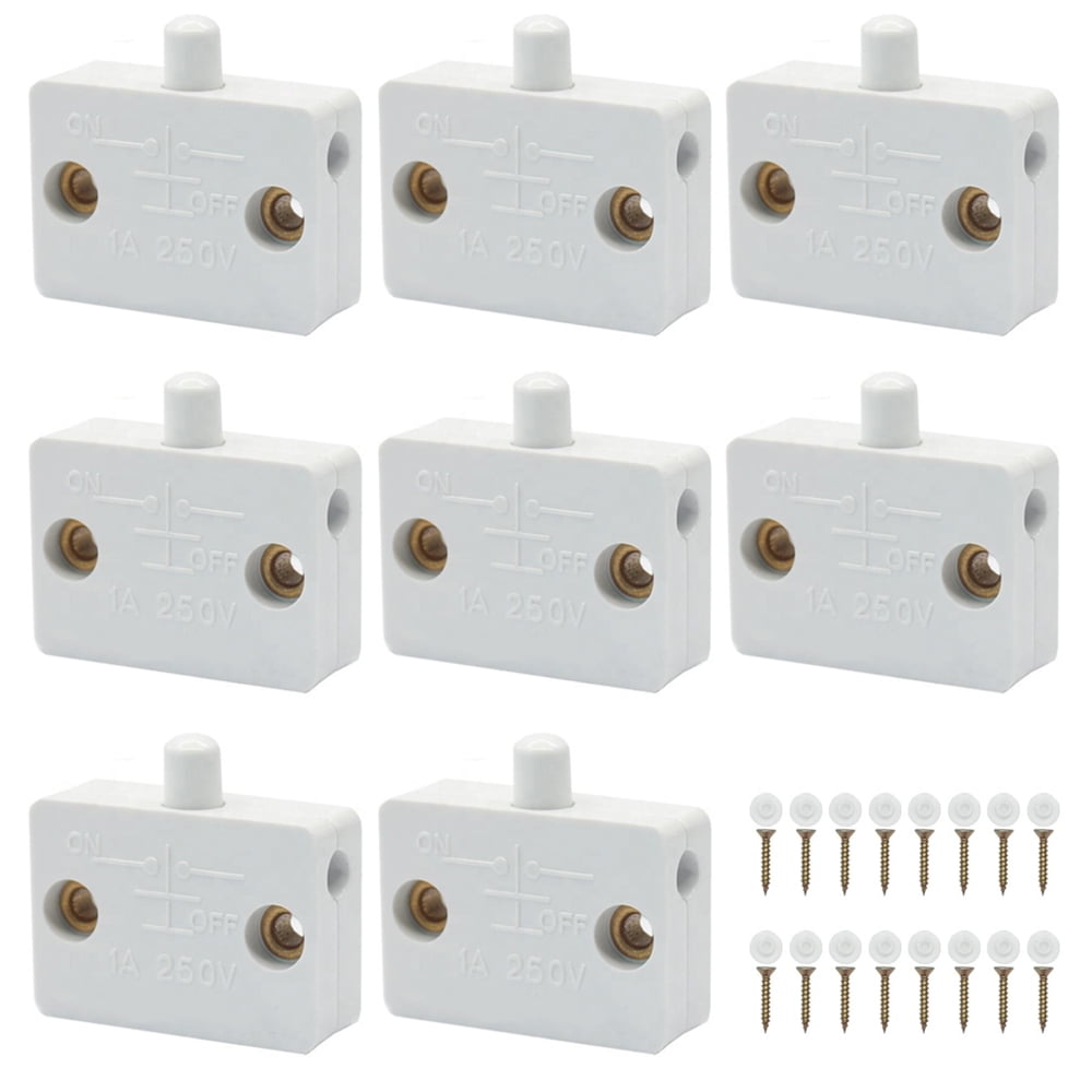 BE-TOOL 8PCS Cabinet Door Touch Light Switches Closet Touch Switch 1A ...
