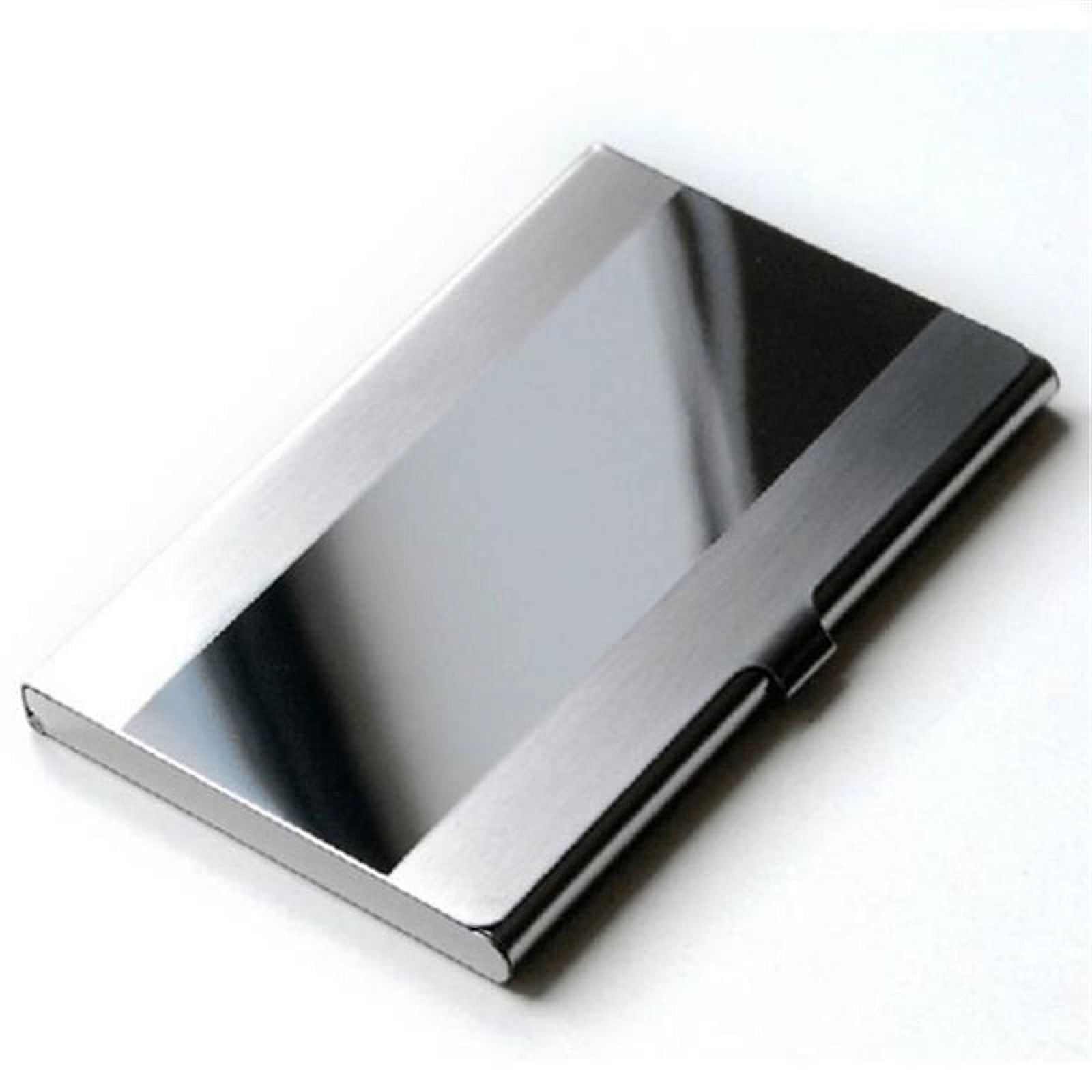 BE-TOOL Business Card Holder Stainless Steel Name Card Holder for 10-15 ...