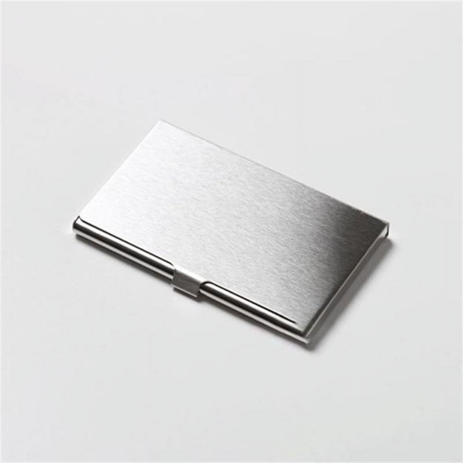 BE-TOOL Business Card Holder Stainless Steel Name Card Holder for 10-15 ...