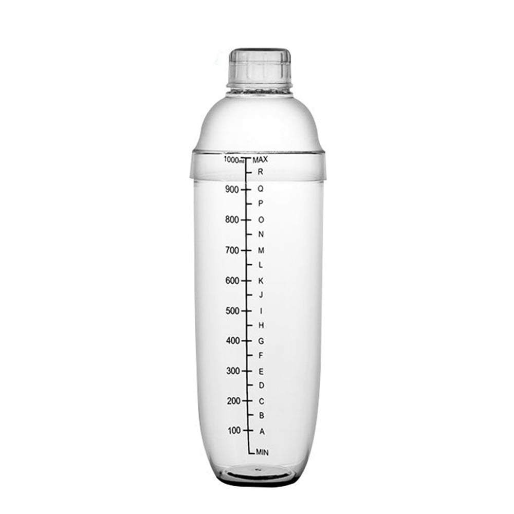 BE-TOOL Cocktail Shaker with Scale AS Plastic Wine Beverage Mixer Wine ...