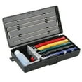 BE-TOOL Steel Grind Knife Sharpening Set with 5 Stones and Guide Rods ...