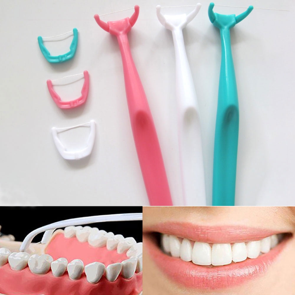 BE-TOOL Dental Floss Handle with 20/60 Dental Flosser Heads UHWMPE 400D ...