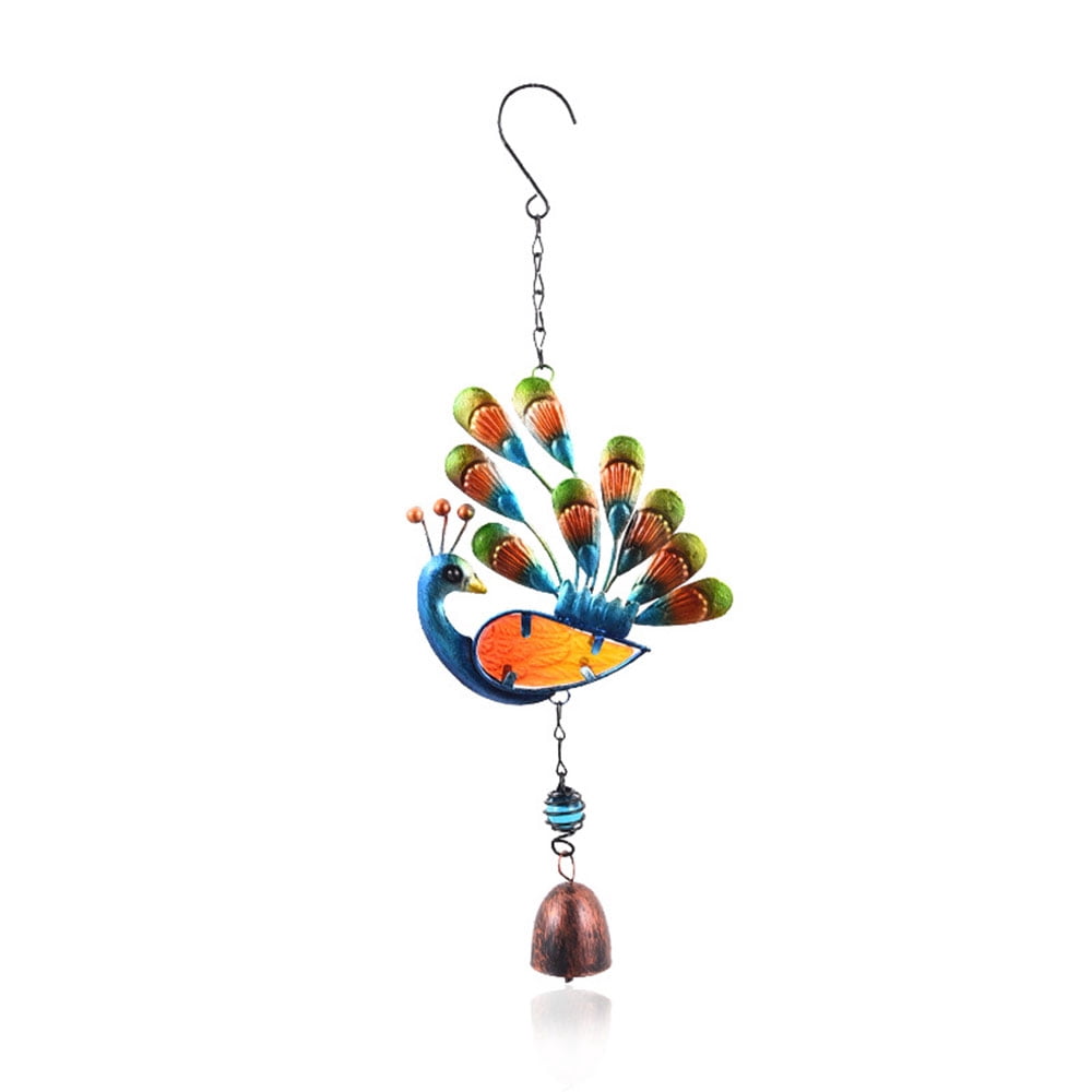 BE-TOOL Metal Peacock Wind Chimes Ringtones Wind Bell for Home Patio ...