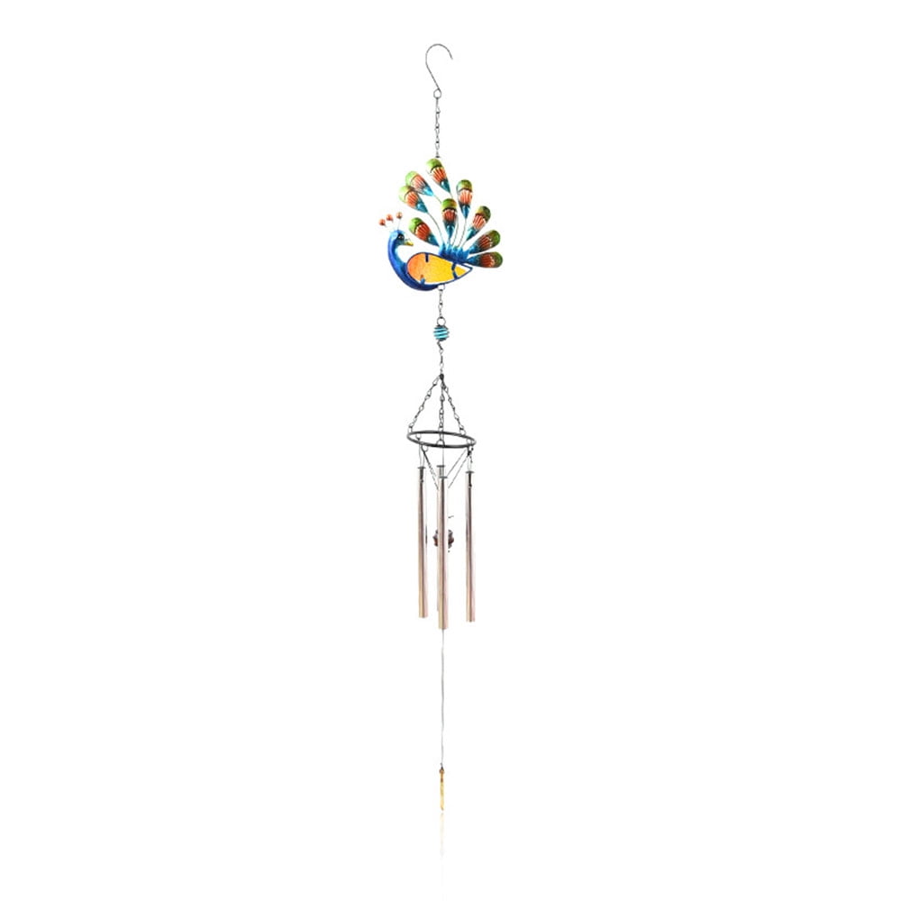 BE-TOOL Metal Peacock Wind Chimes Ringtones Wind Bell for Home Patio ...